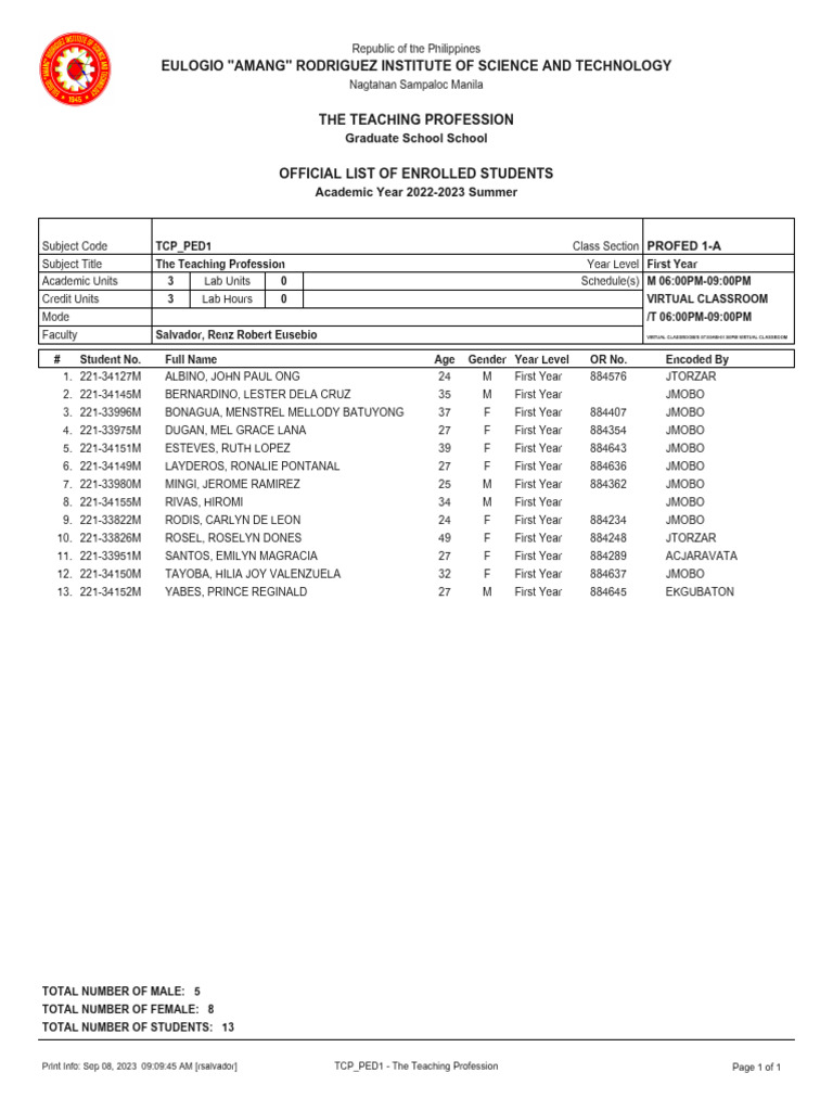 TCP The Teaching Profession | PDF | Science & Mathematics