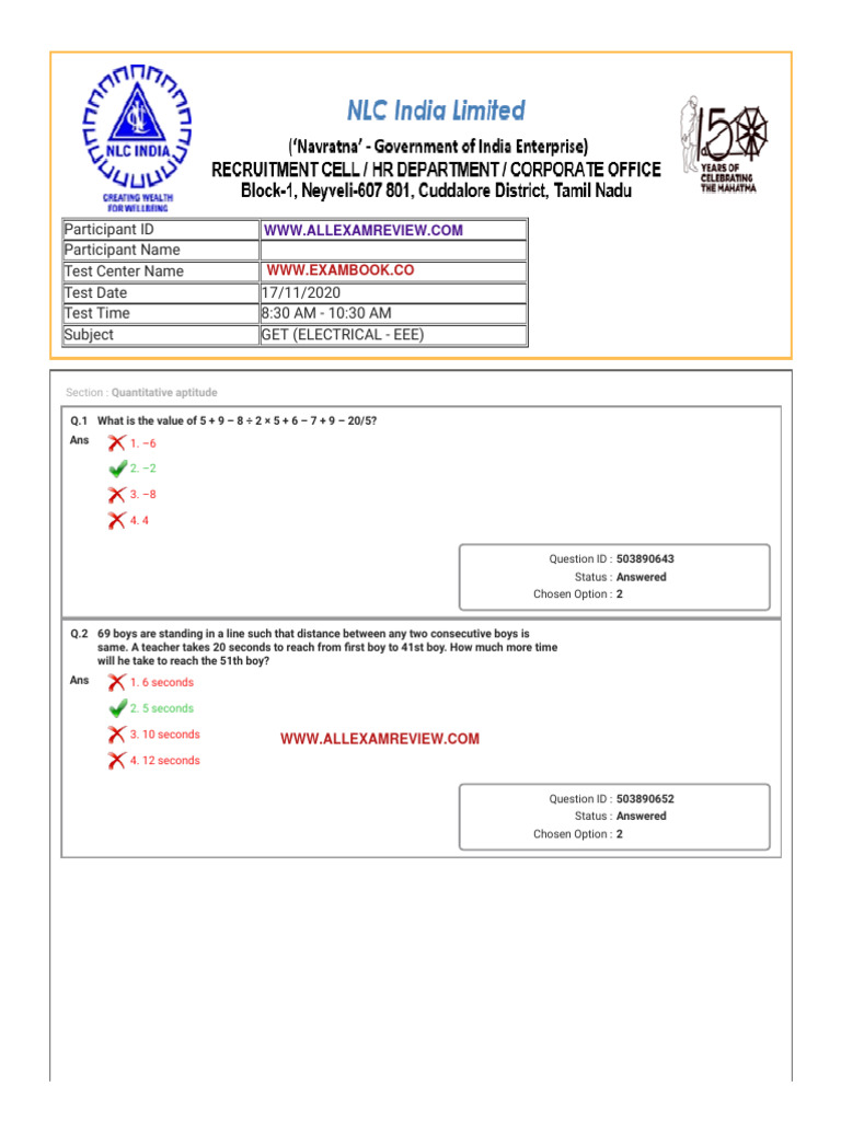 Participant ID Participant Name Test Center Name Test Date 17/11/2020 ...