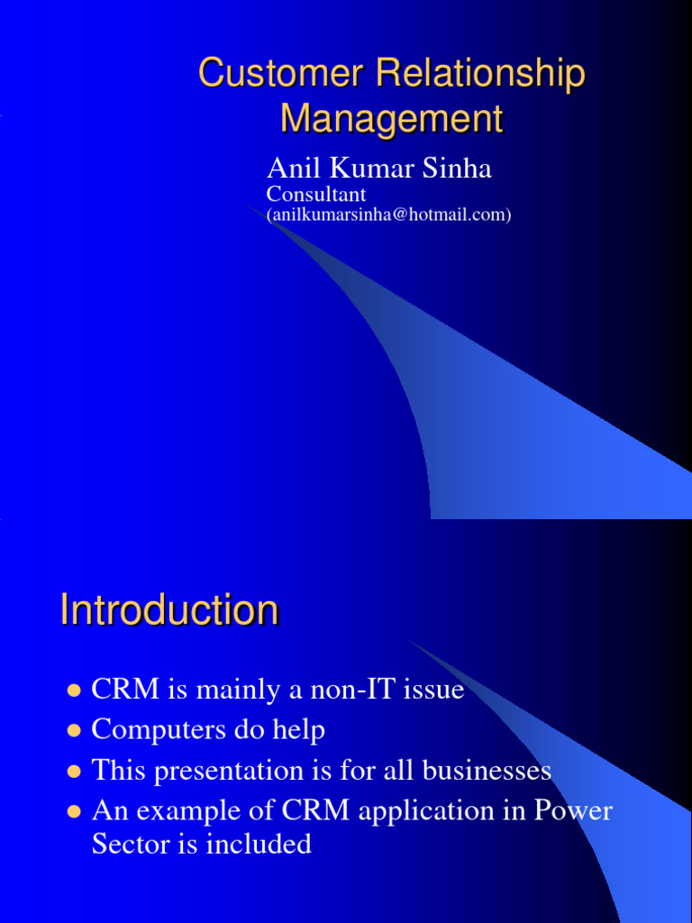 CRM (Customer Relationship Management) Process | PDF | Customer ...