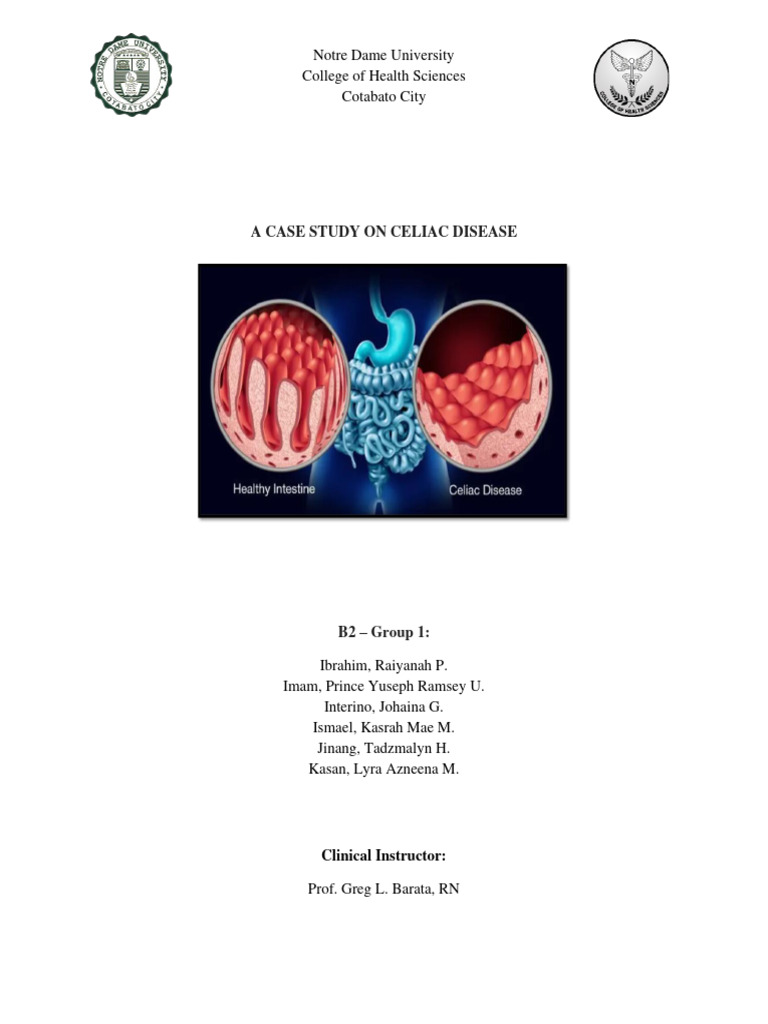 Celiac Disease - Case Study | PDF | Gluten Free Diet | Coeliac Disease