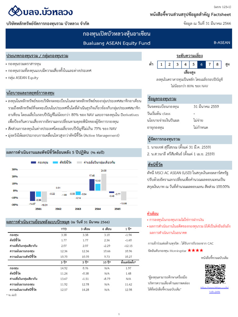 B-Asean Factsheet TH | PDF