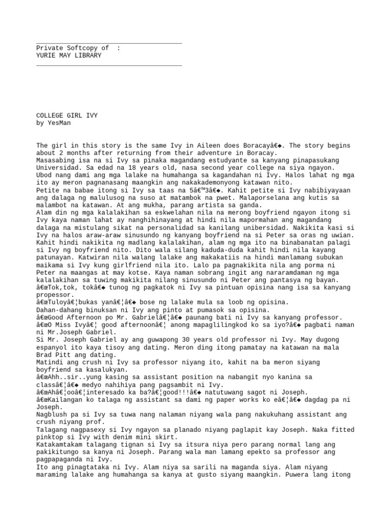 YML College Girl Ivy ©YesMan SPG (Fin) | PDF