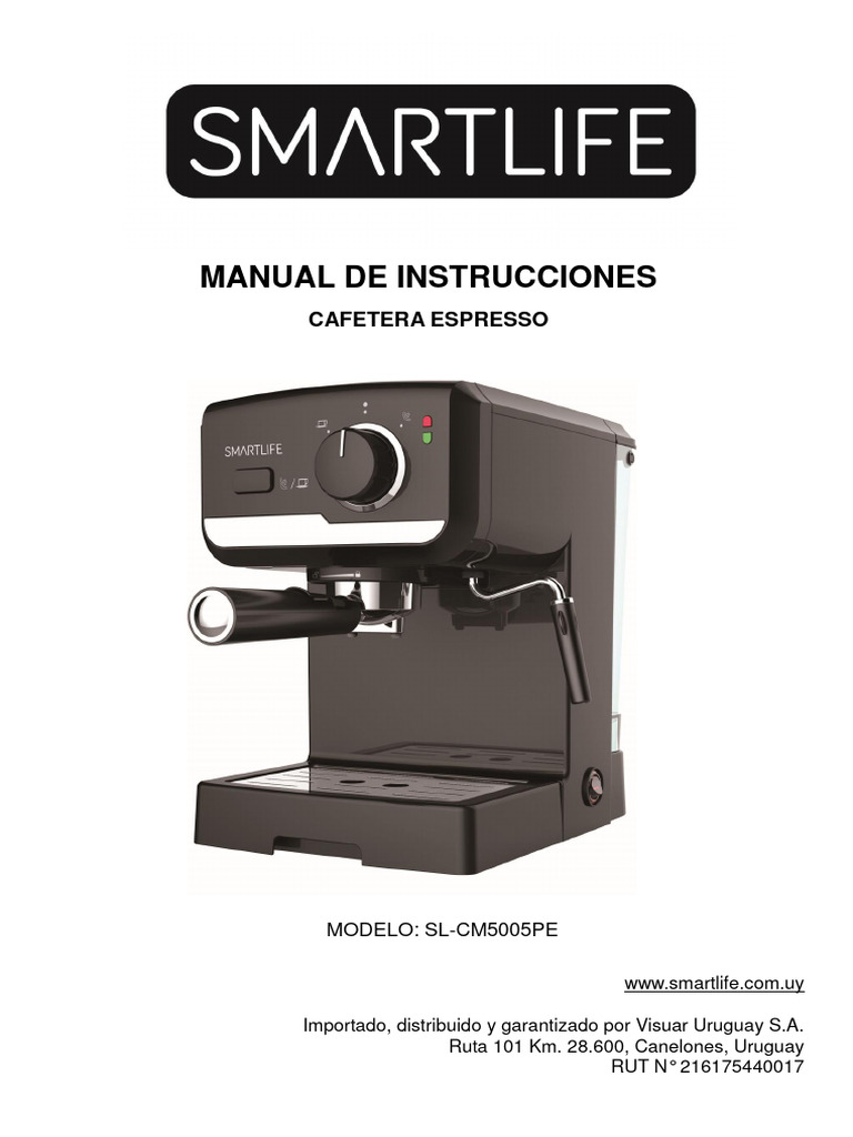 ManualdeusuarioSmartlife Cafetera SL CM5005PE | PDF | café | Agua