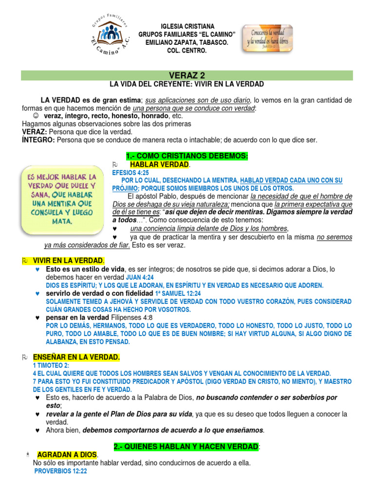 Lec 33-Veraz-2-Sep-23 | PDF | Verdad | Salmos