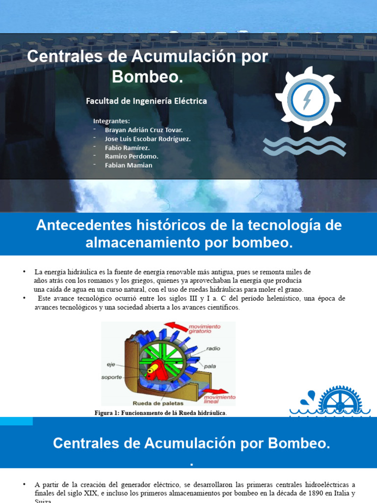 Exposicion Generacion Hidraulica Pdf Hidroelectricidad Bomba