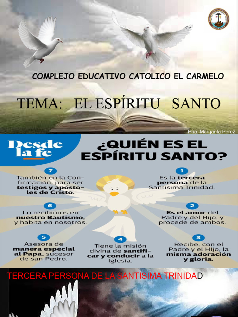 Tema El Espíritu Santo Pdf Espíritu Santo Dios En El Cristianismo