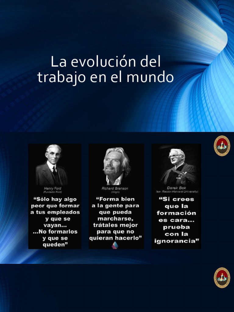 La Evolución Del Trabajo en El Mundo | PDF | Ciencias sociales | Tecnología
