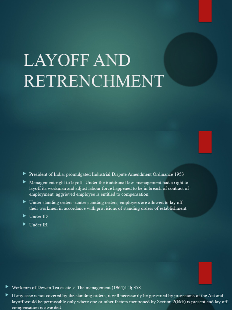 Layoff and Retrenchment Guidelines | PDF | Layoff | Employment