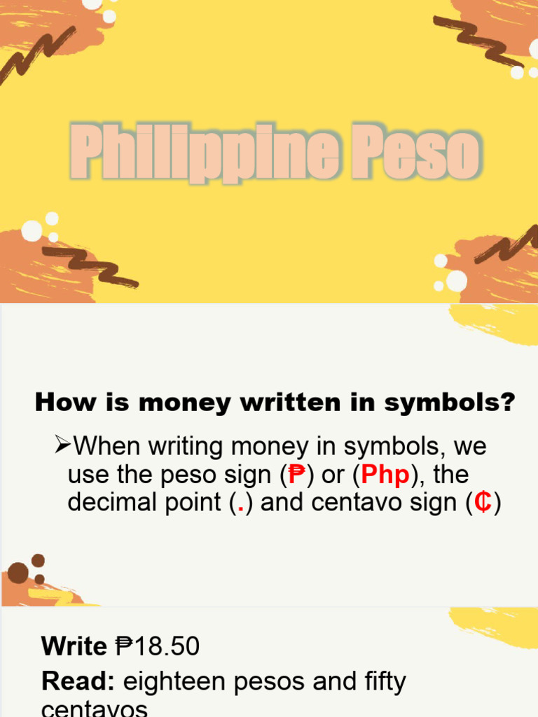 Philippine Money and Ordinal Numbers | PDF | International Trade | Republic