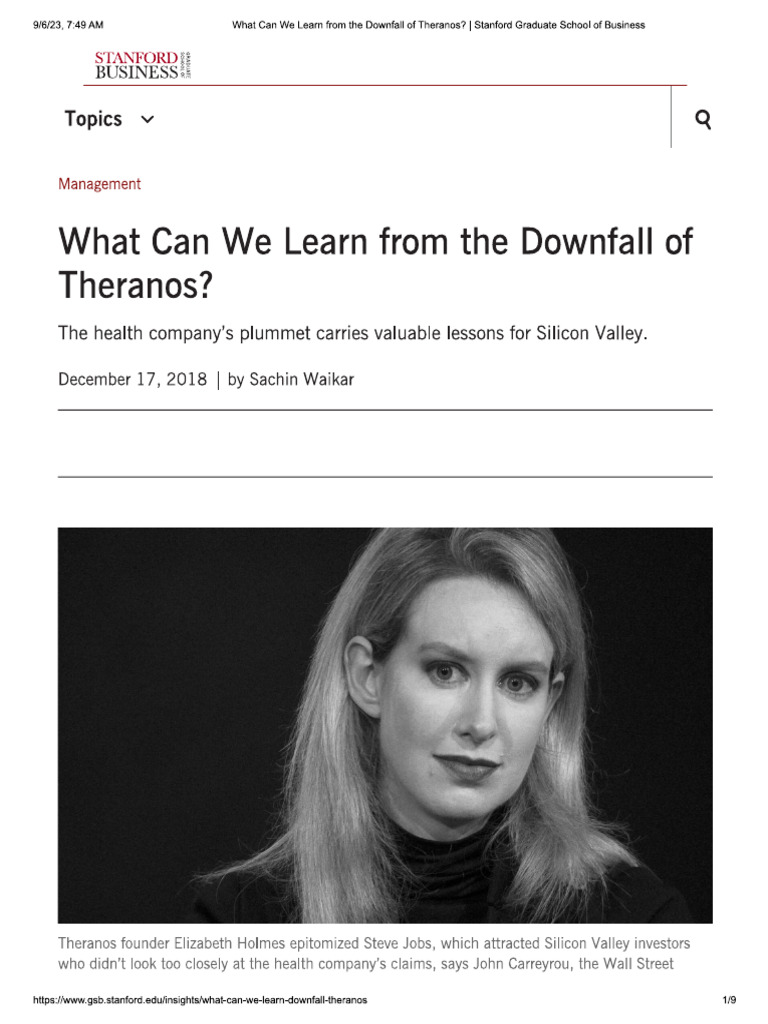 Theranos | PDF