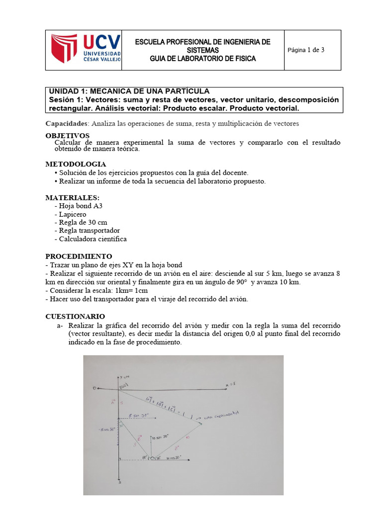 Laboratorio 01 | PDF | Vector Euclidiano | Laboratorios