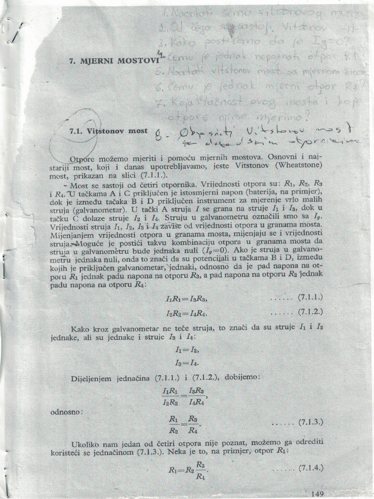 Elek. Mjerenja | PDF