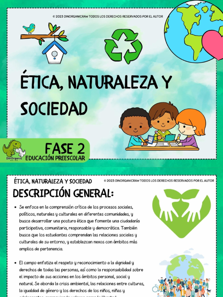 Campo Etica Naturaleza y Sociedades Preescolar | PDF