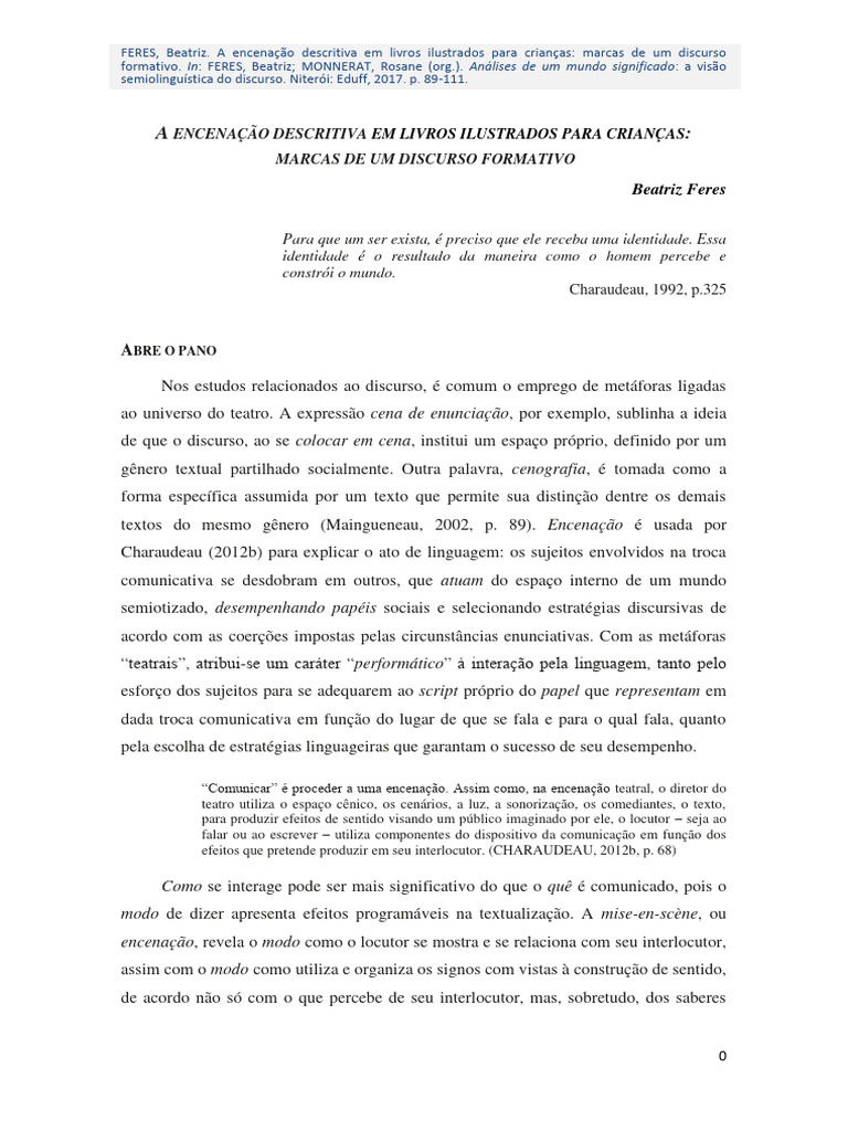 Comp4 Feres - Encenacao Descritiva | PDF