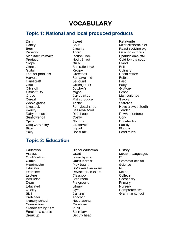 VOCABULARY | PDF | Waste | Recycling