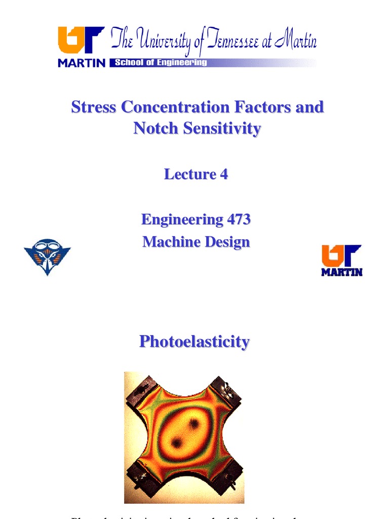 Stress Concentration Factors and Notch Sensitivity | PDF | Stress ...