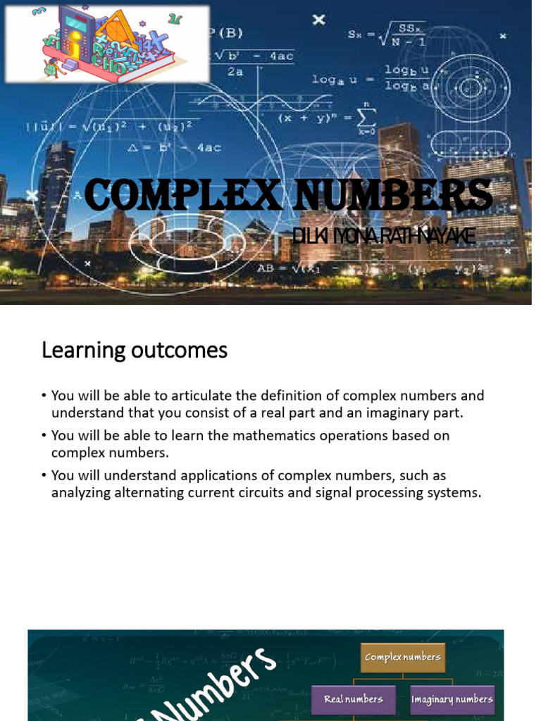 Complex Numbers | PDF | Complex Number | Cartesian Coordinate System