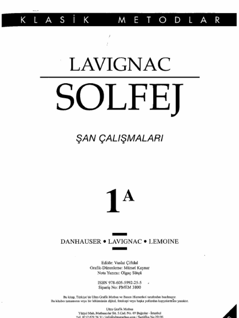 Lavinyak Solfej 1 A | PDF
