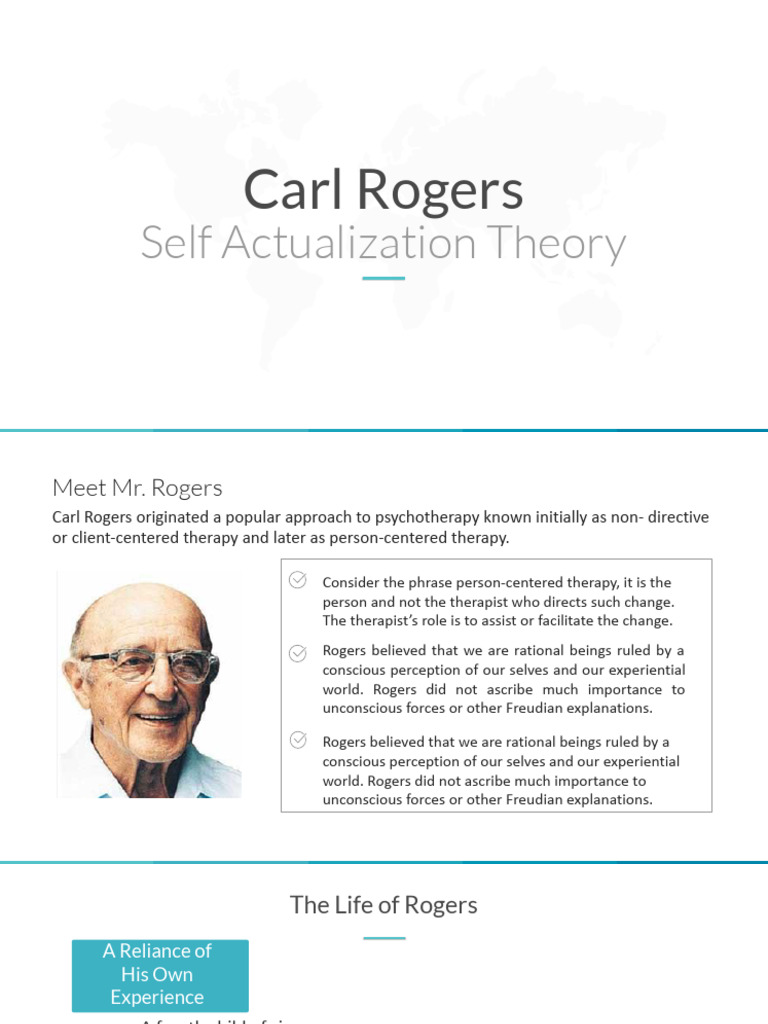 5. Carl Rogers Self-Actualization Theory Person-Centered Theory | PDF | Psychotherapy | Self ...