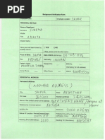 MIE Background Screening Form | PDF | Justice | Crime & Violence