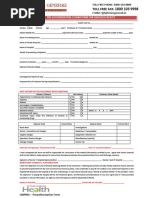 Future Generali Pre Authorization Form | PDF | Insurance | Hospital