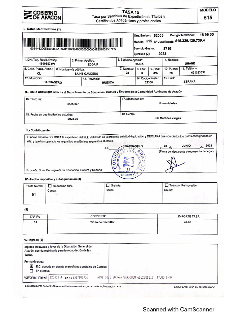 Solicitud Del Título | PDF