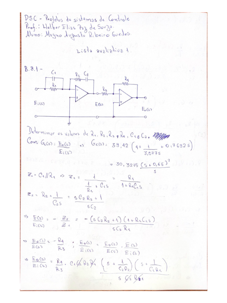 Atividade PSC - Lista 1 - Magno Augusto Ribeiro Guedes | PDF