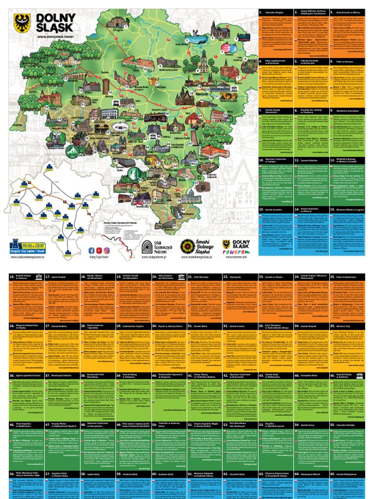 Mapa Atrakcje Dolnego Slaska | PDF