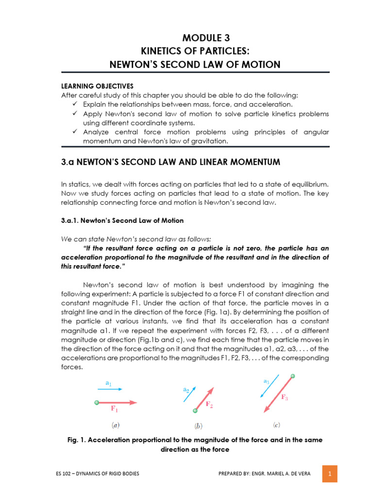 Module 3 | PDF | Force | Momentum
