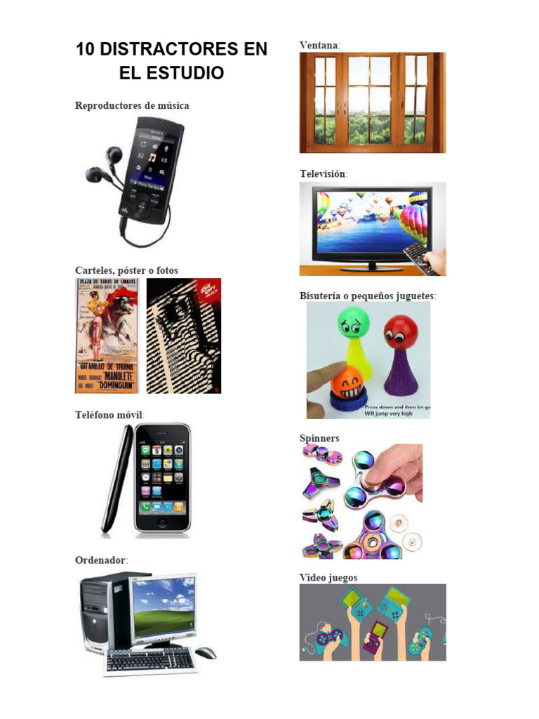 10 Distractores Comunes en el Estudio | PDF