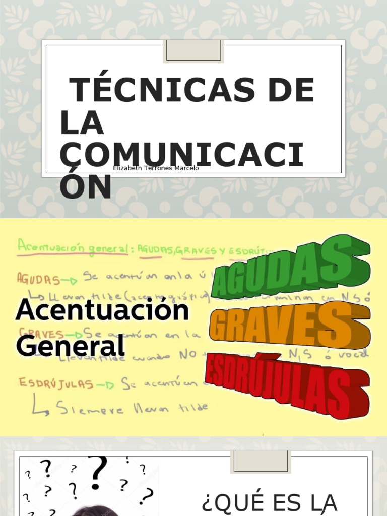 Clase 8 - LA ACENTUACIÓN | PDF