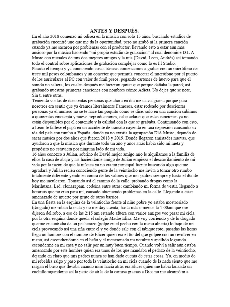 Tríptico de Cantantes: Andrake | PDF