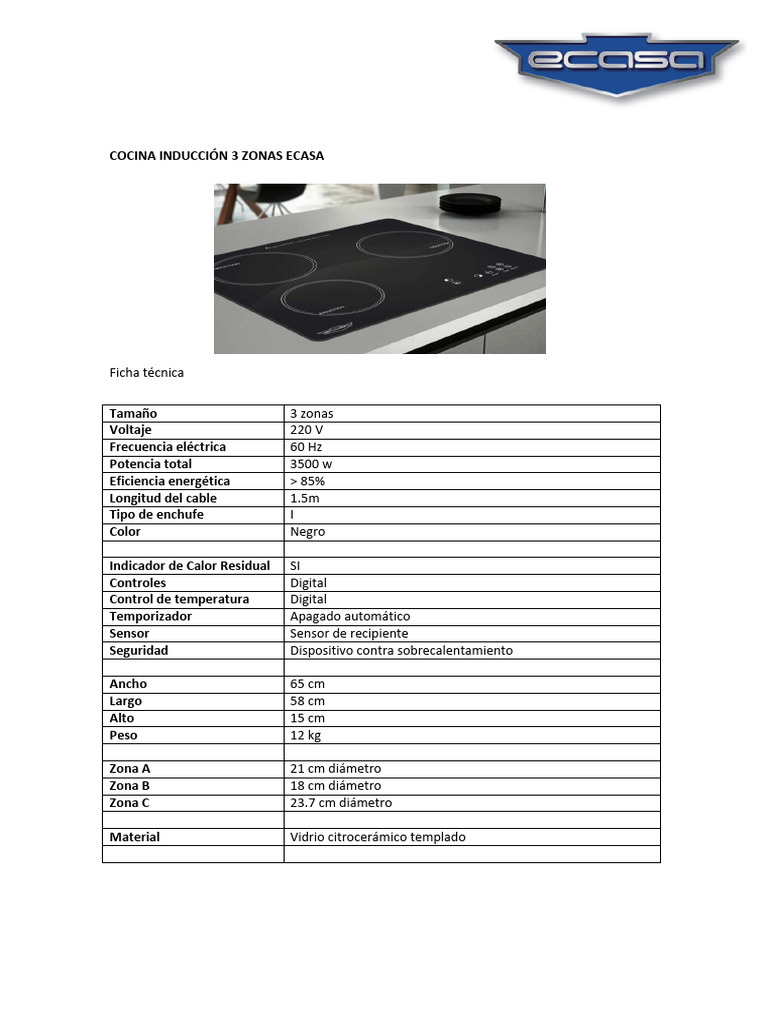 FICHAS | PDF | Estufa de cocina | Bienes manufacturados