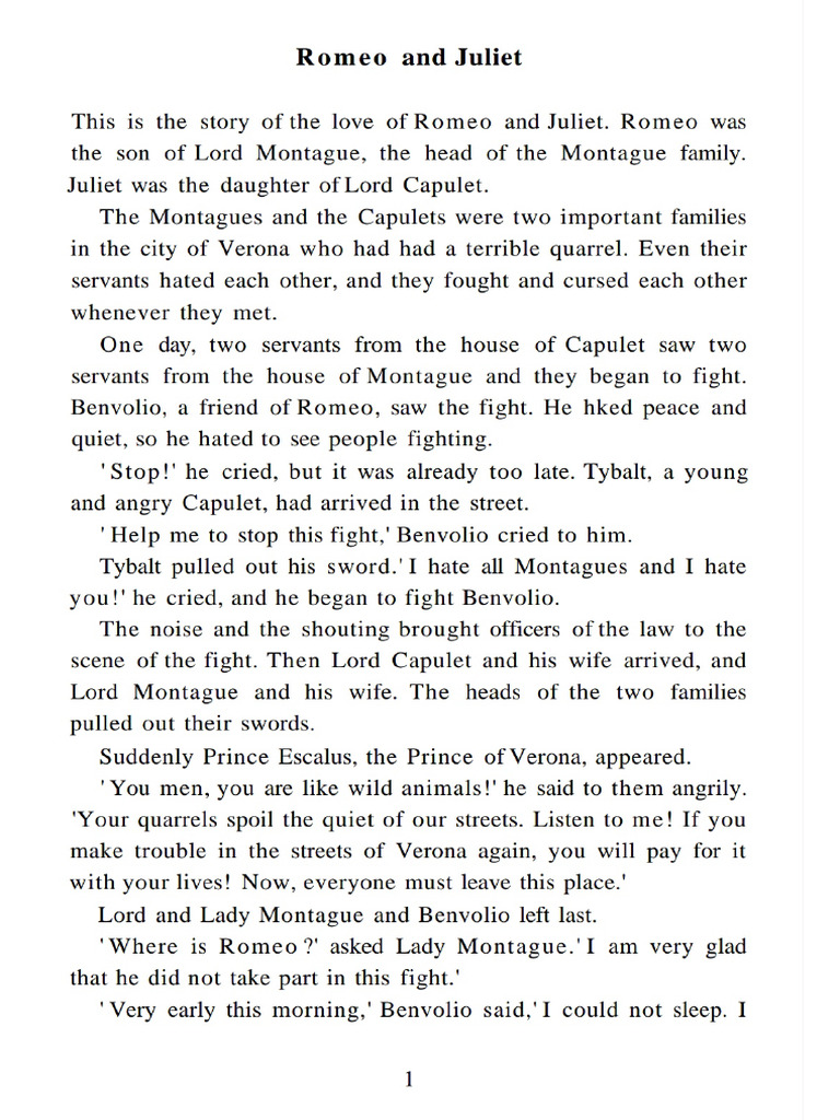 Romeo y Julieta | PDF