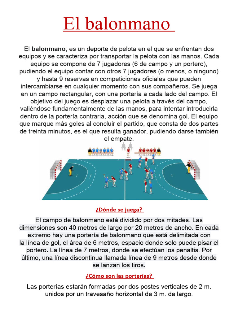 Balonmano | PDF