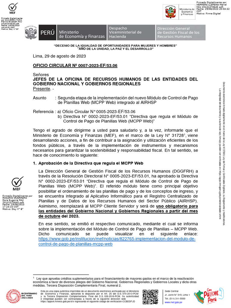 Oficio Circular 0007 53.06 143874 2023 | Descargar gratis PDF | Red ... Oficio Circular 0007 53.06 143874 2023 | Descargar gratis PDF | Red ...