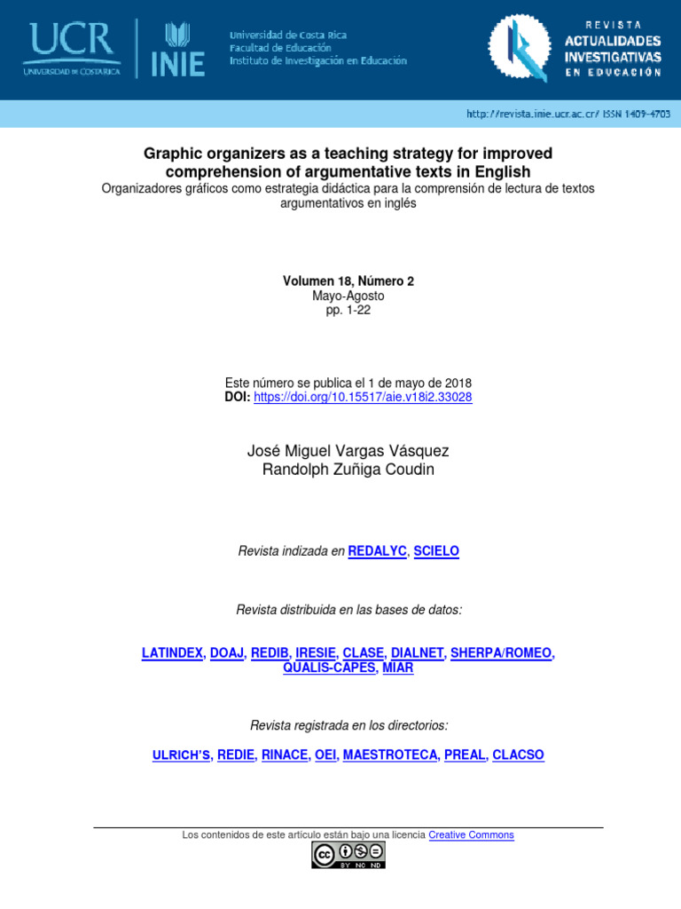 Graphic Organizers As A Teaching Strategy For Improved Reading