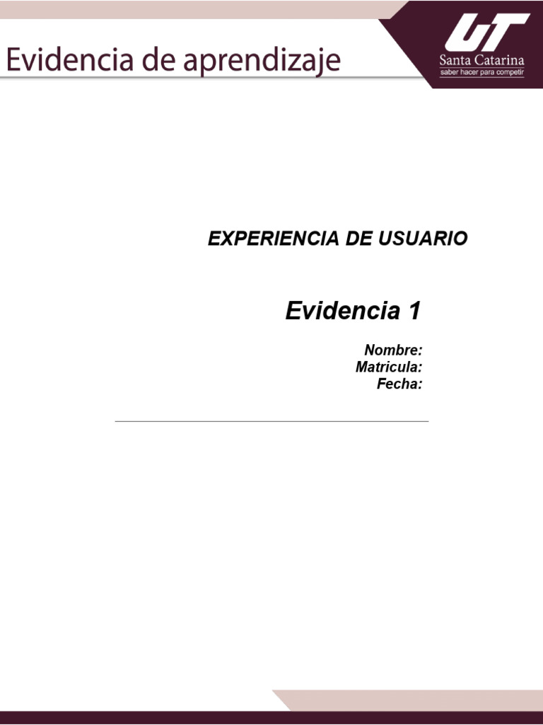 P1 EXPUX Evidencia1 | PDF