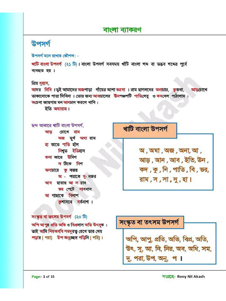 Bangla 2nd part notes.pdf | PDF