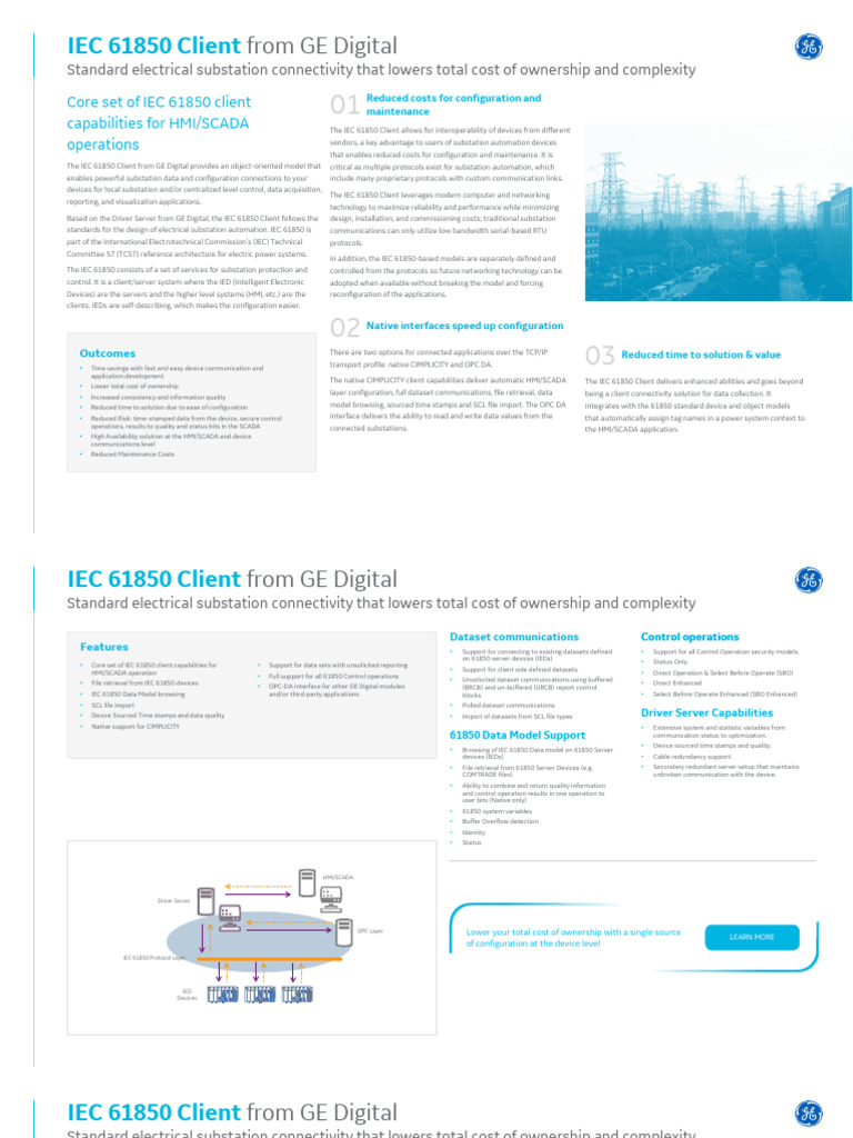 Iec 61850 Client From Ge Digital | PDF | Scada | Electrical Substation