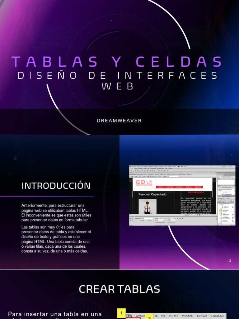 28 TABLAS Y CELDAS Dreamweaver | PDF | HTML | Informática
