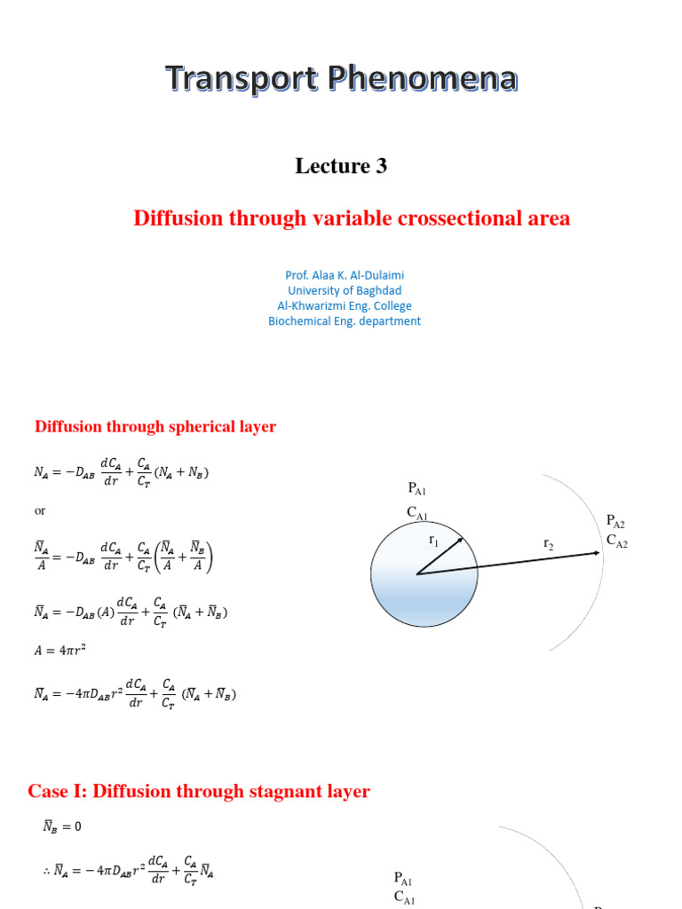 Lecture 3 | PDF | Diffusion | Sphere