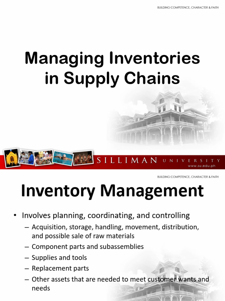 Managing Inventory in Supply Chains | PDF | Inventory | Logistics