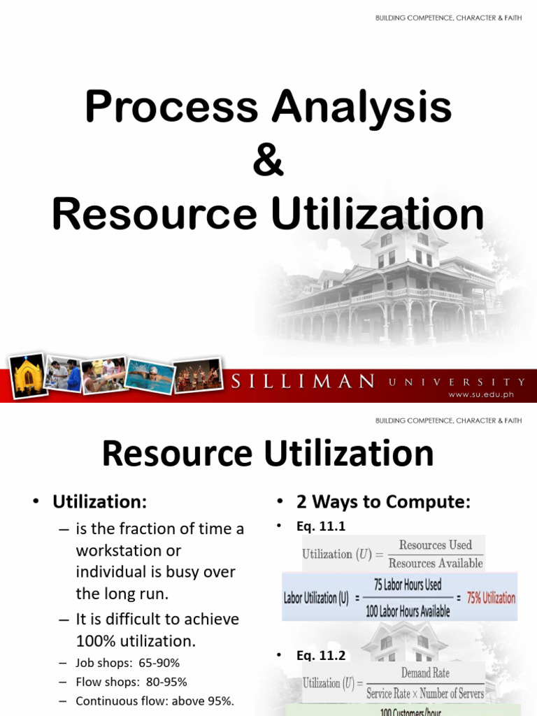 CH 11 - Process Analysis - Resource Utilization | PDF | Systems Science | Applied Mathematics