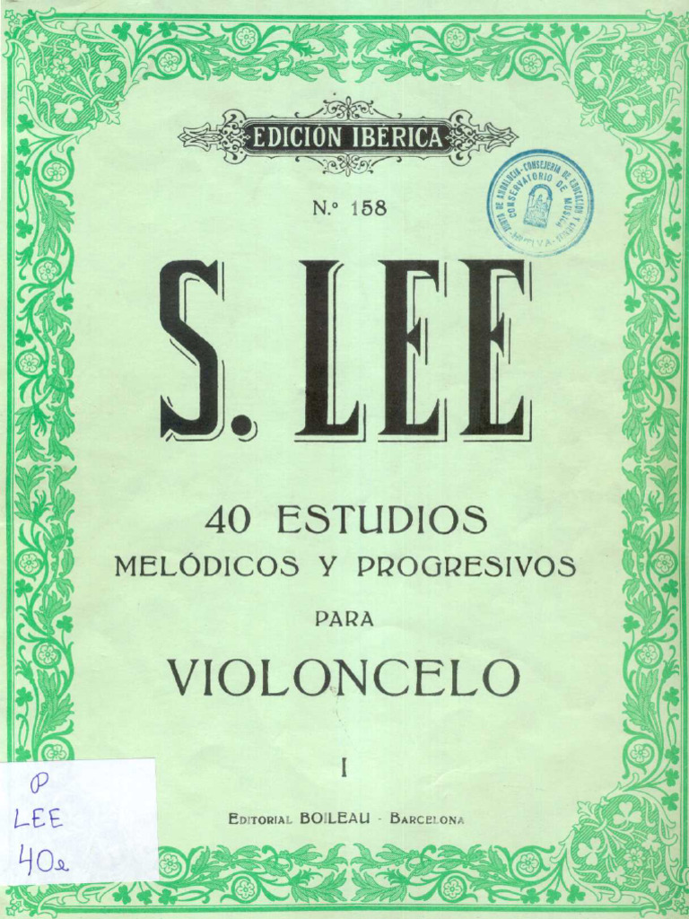 Lee 40 Estudios Melódicos y Progresivos Op.31 I | PDF