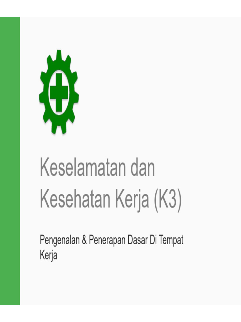 K3 Maintenace Mesin | PDF
