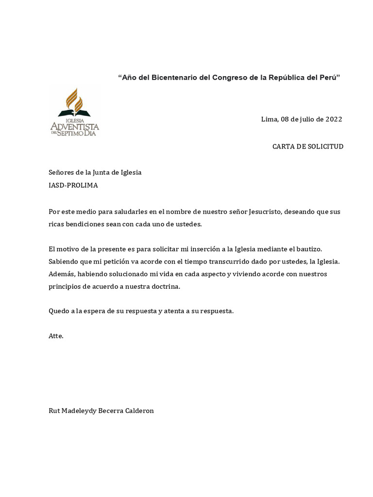 Modelos de Cartas General Lider | PDF