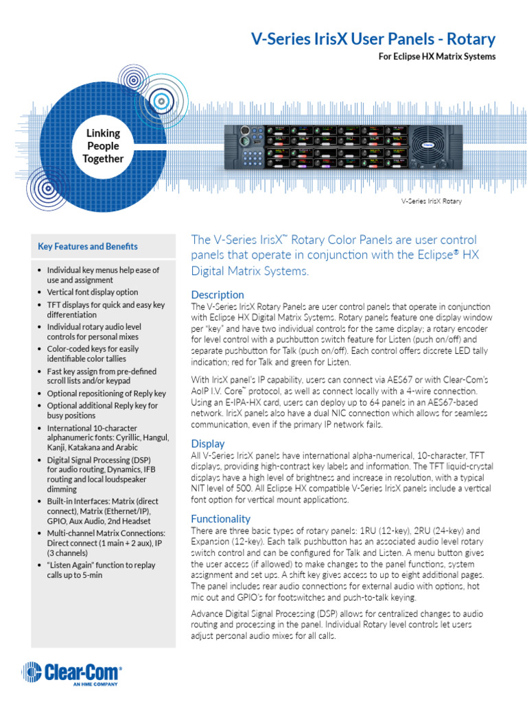 Vseries Irisx Rotary Datasheet Pdf