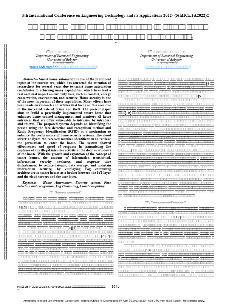 Smart Homes Automation System Using Cloud Computing Based Enhancement ...
