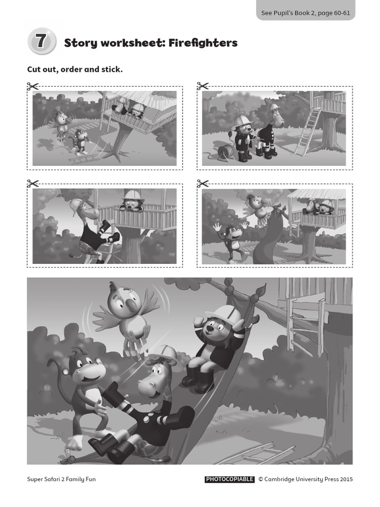 Story Worksheet _U7_Firefighters | PDF